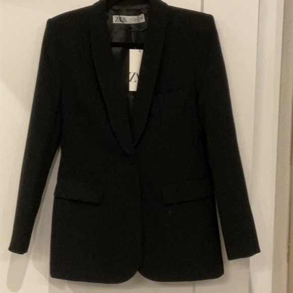 Zara | Jackets & Coats | Nwt Zara Shaw Collared Blazer | Poshmark